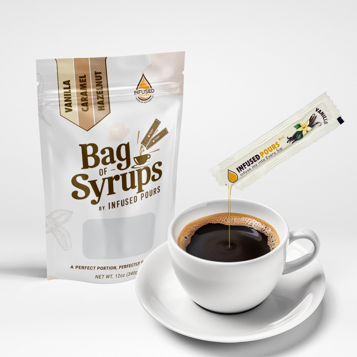 Original Variety Pack Syrup Packets for Coffee Joy - Infused Pours